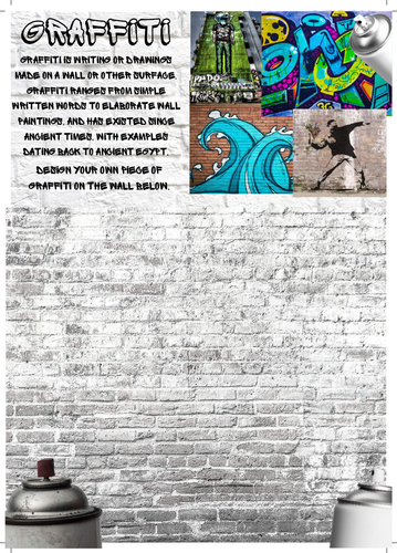 Graffiti Worksheets cover Lessons, home learning, Compare contrast and ...