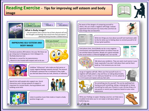 Body Image + Appearance ideals - PSHE | Teaching Resources