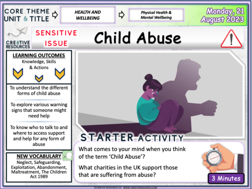 Child Abuse Lesson - PSHE | Teaching Resources