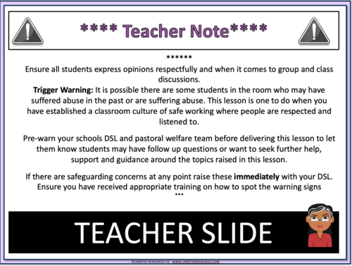 Child Abuse Lesson - PSHE | Teaching Resources