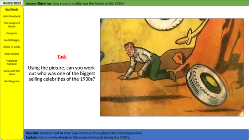 1930s American Literature and Journalism | Teaching Resources