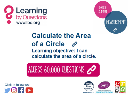 KS3 Measurement: Calculate the Area of a Circle | Teaching Resources KS3 Measurement: Calculate the Area of a Circle | Teaching Resources