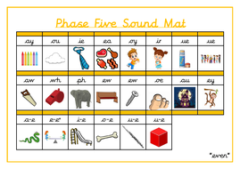 Phonics Phase 5 Word Mat | Teaching Resources