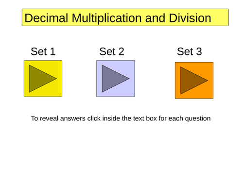 Decimals (add, subtract, multiply, divide) | Teaching Resources