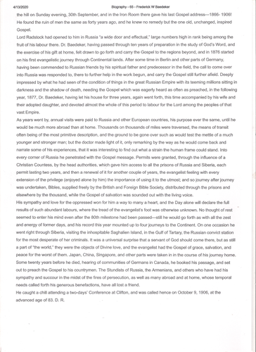 Frederick W. Baedeker (1823-1906) Bibles to Russia | Teaching Resources