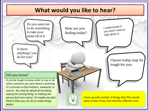 Grief Loss Bereavement - PSHE | Teaching Resources