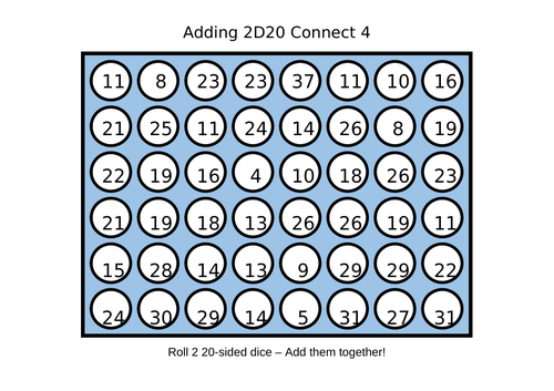 Connect4 Games | Teaching Resources