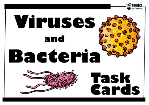 Viruses and Bacteria Task Cards | Teaching Resources