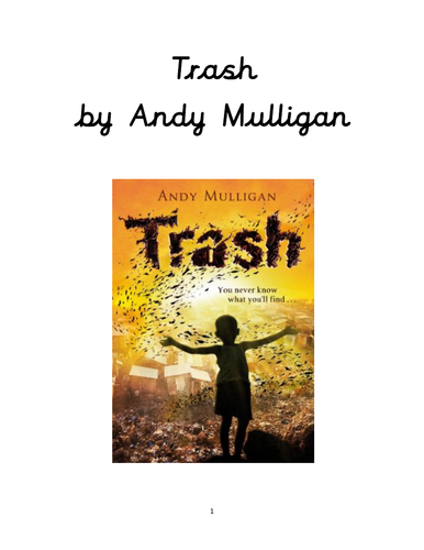Trash - Andy Mulligan reading question booklet | Teaching Resources