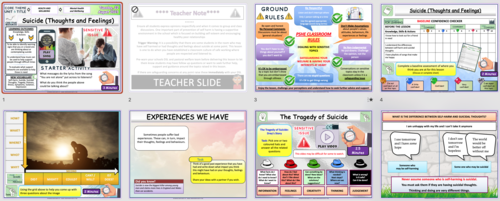 Suicide + Self Harm - PSHE Lesson | Teaching Resources