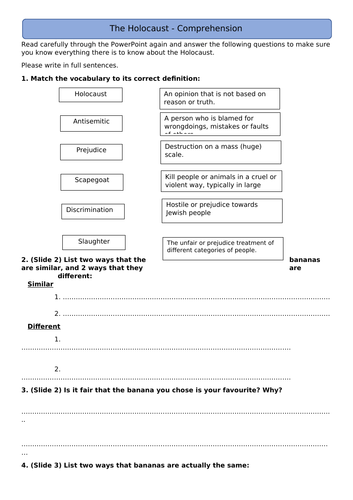 KS2 Year 5 The Holocaust | Teaching Resources