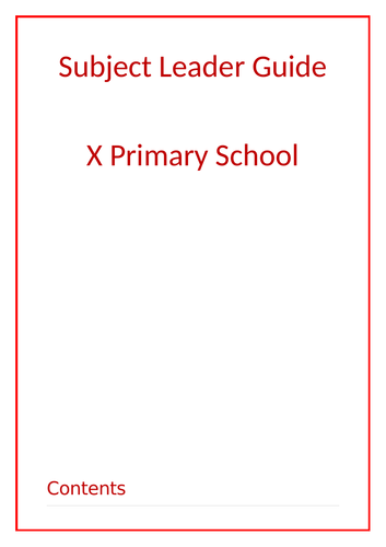 Subject Leadership Home Learning Course | Teaching Resources