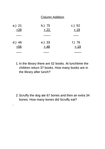 Y2 Maths Addition Homework (bridging 10) | Teaching Resources