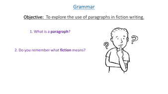 Home Learning: Using Paragraphs in Fiction Story Writing (Year 2 ...