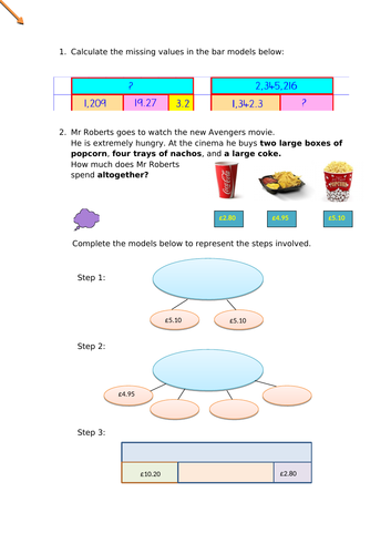**Multi-step word problems _(reasoning/mastery)_ Years 5/6** | Teaching ...