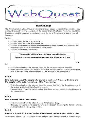 Linking Anne Frank to the Holocaust KS2 Year 5 | Teaching Resources