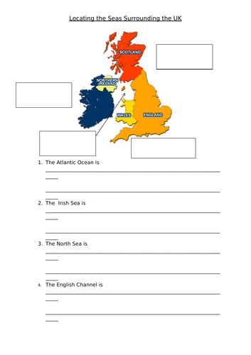 Locating the Seas surrounding the UK | Teaching Resources