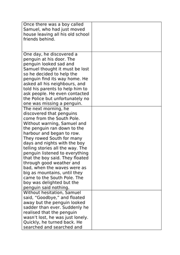 Lost and Found Boxed Up Model Text | Teaching Resources