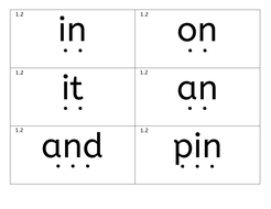 RWI word time word cards 1.2 | Teaching Resources