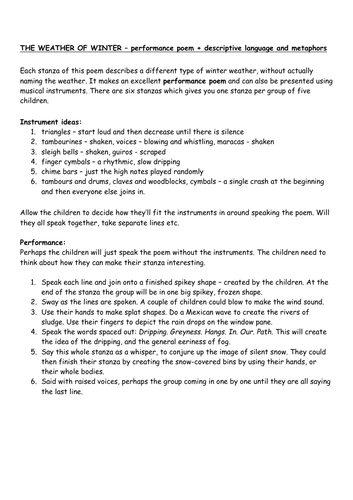 THE SEASONS PACK - 16 POEMS, K.S.1 & L.K.S.2 | Teaching Resources