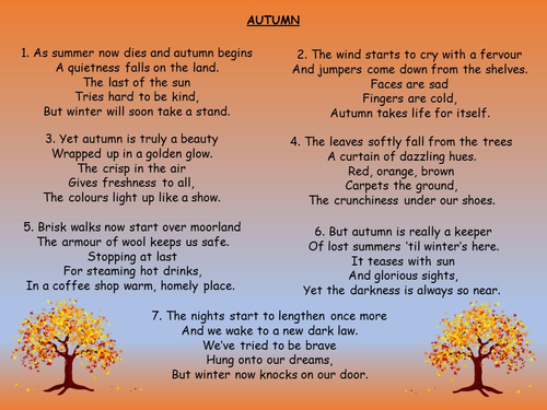 THE SEASONS PACK - 16 POEMS, K.S.1 & L.K.S.2 | Teaching Resources