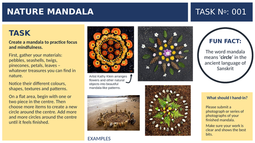 KS3 Art & Design tasks - homework, cover | Teaching Resources