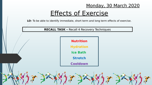 AQA 9 - 1 GCSE PE Effects of Exercise Lesson | Teaching Resources