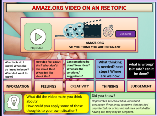 Teenage Pregnancy + Choices PSHE | Teaching Resources
