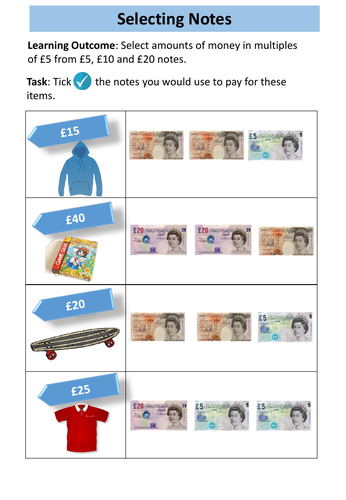 Money AQA Entry Level 2 Maths | Teaching Resources
