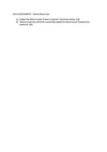 Natural moral law - full topic | Teaching Resources