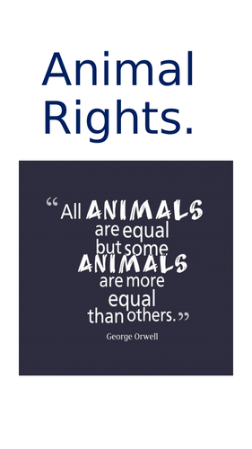 Animal rights - lessons and booklet | Teaching Resources