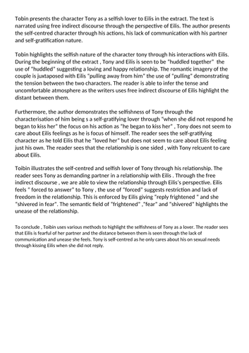 unseen prose essay A level AQA - English literature | Teaching Resources