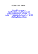 Kodu Lessons (Module 1) | Teaching Resources