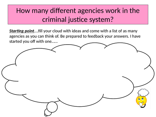 Criminology (NEW SPEC)Unit 4 EXAM UNIT- AC1.2 Organisations in the CJS ...