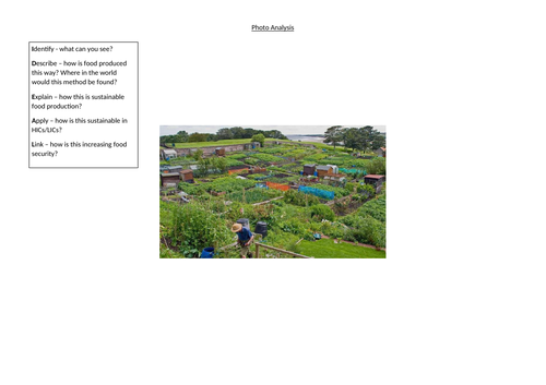 sustainable food production case study | Teaching Resources
