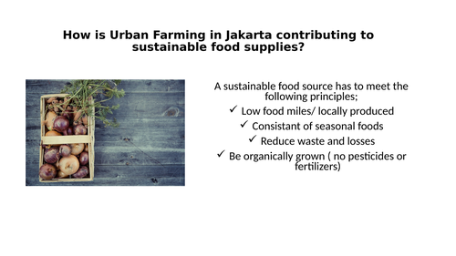 sustainable food production case study | Teaching Resources