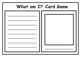 What Am I? A Great Describing Game | Teaching Resources