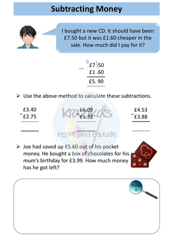 Money AQA Entry Level 3 Maths | Teaching Resources