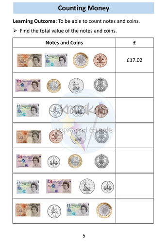 Money - AQA Entry Level 3 Maths | Teaching Resources