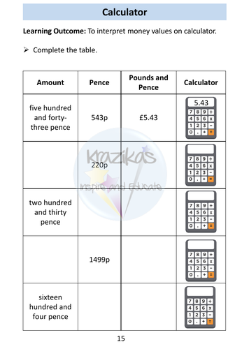Money - AQA Entry Level 3 Maths | Teaching Resources
