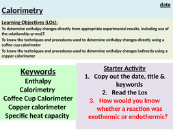 Calorimetry | Teaching Resources