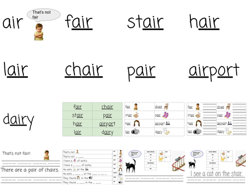 Phonics Set 2 Special Friends Read Write Inc. AY EE IGH OW OO AR OR AIR ...