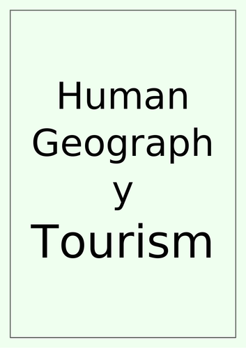 Geography Tourism Worksheets | Teaching Resources