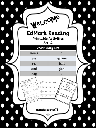 EdMark Reading Support Activities | Teaching Resources