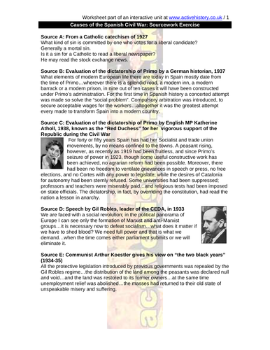 The Spanish Civil War | Teaching Resources