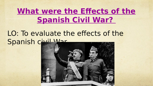 The Spanish Civil War | Teaching Resources