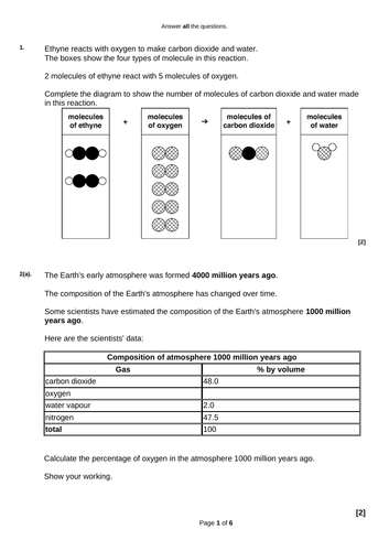 OCR 21st Century B Chemistry Topic C1 | Teaching Resources