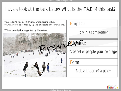 A Guide to Descriptive Writing | Teaching Resources