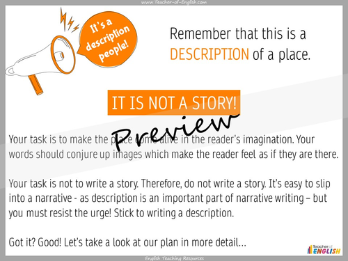 A Guide to Descriptive Writing | Teaching Resources