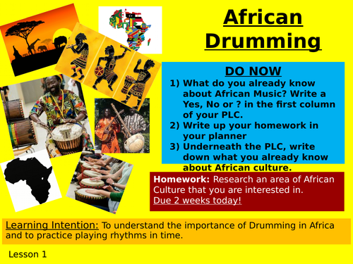 African Drumming KS3 Scheme of Work | Teaching Resources